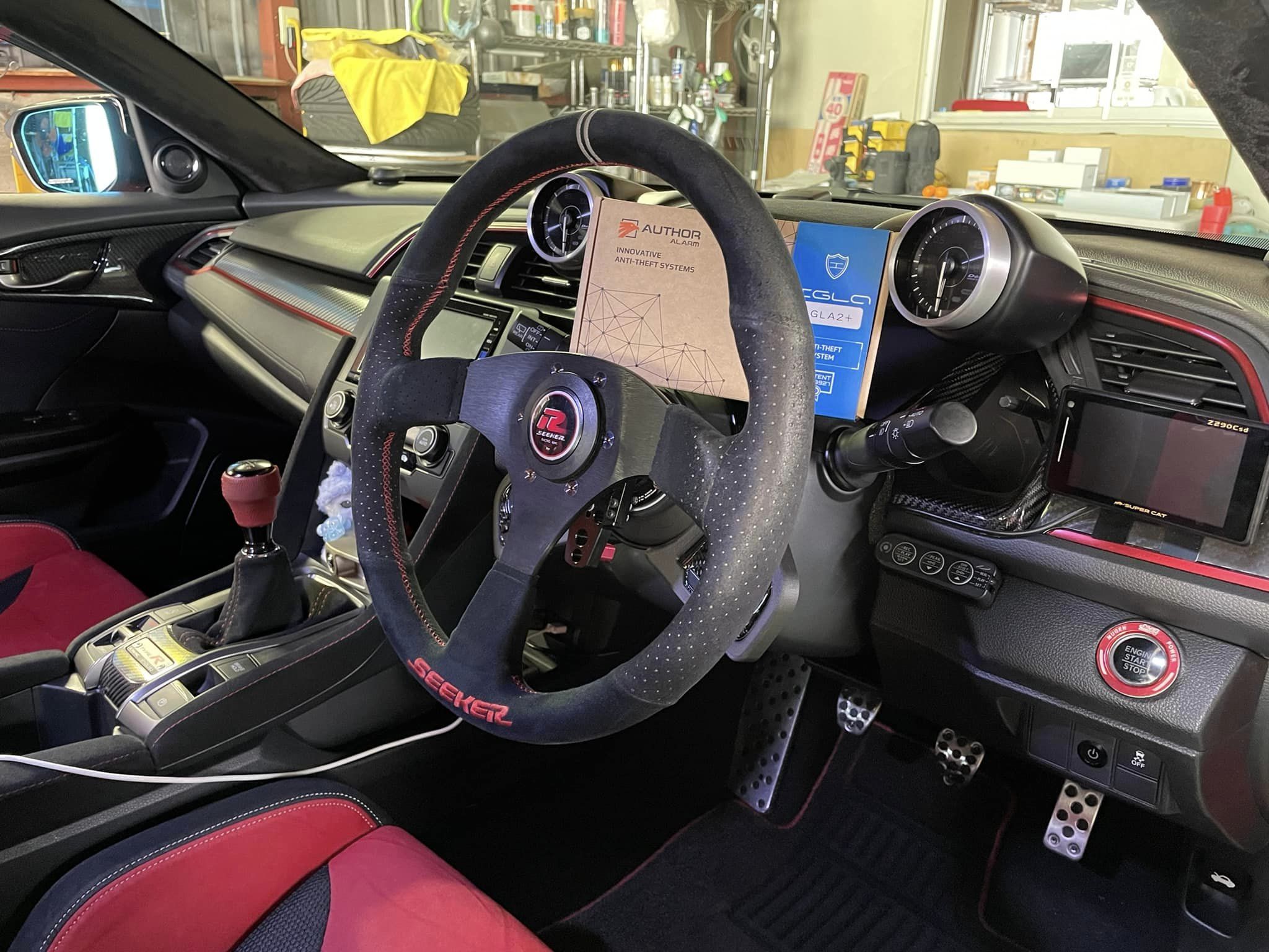 シビックタイプRへIGLA2＋取り付け - オーサーアラーム、IGLAセキュリティ取り付け ピットサービス・ケン